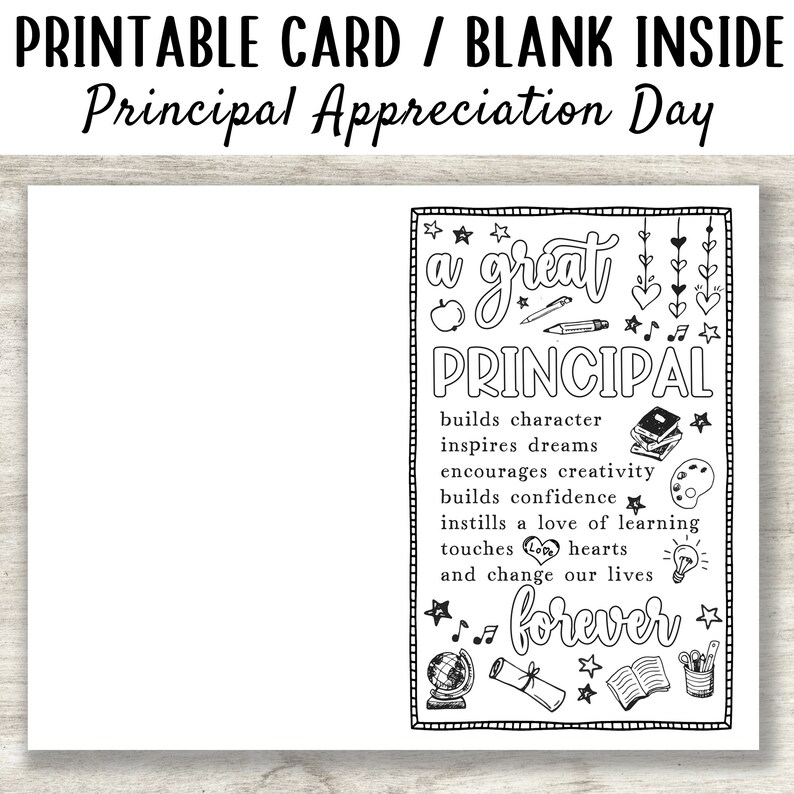 Happy Principal Appreciation Day, Principal Day, Principal Coloring ...
