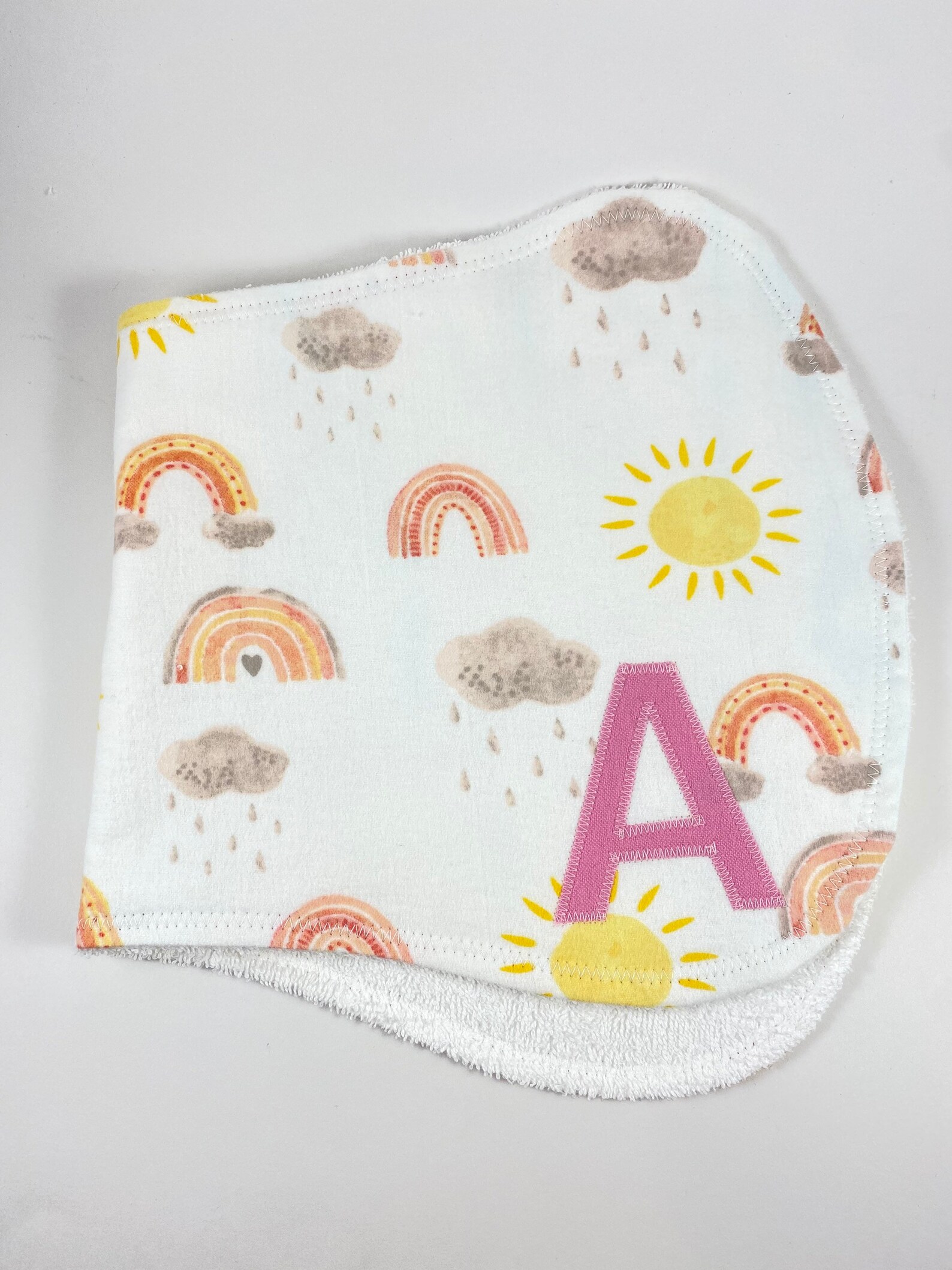 Personalized Sun Burp Cloth Cloud Burp Cloth Rainbow Burp - Etsy