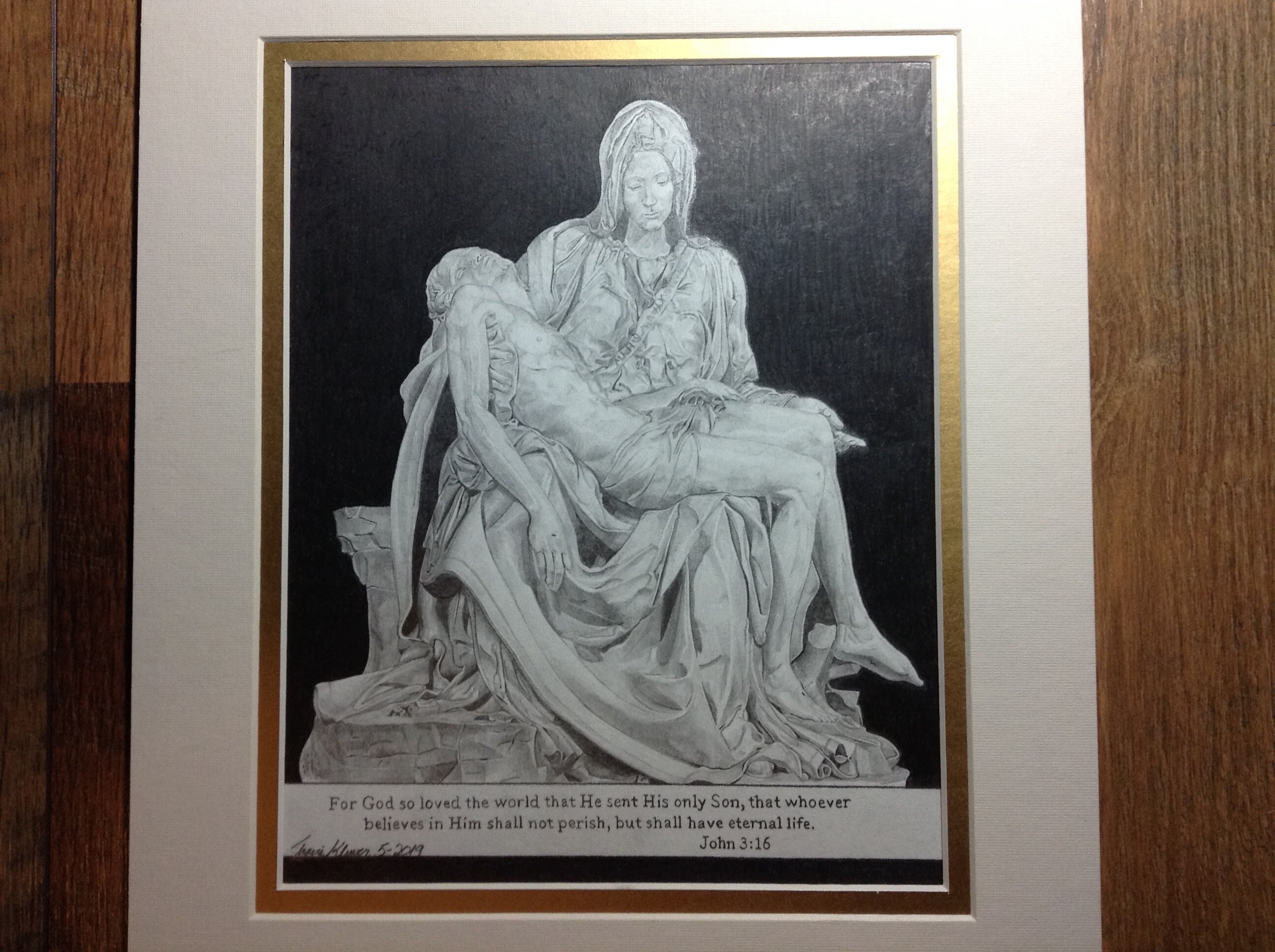 Pieta Drawing Michelangelo Jesus Christ Crucifixion Virgin - Etsy
