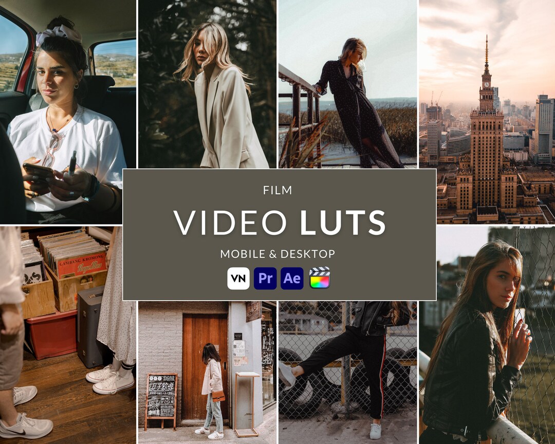 10 Film Video Luts, Final Cut Pro Luts, Film Luts, Luts for Video, Cube ...