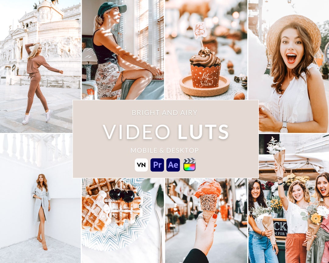 17 Bright and Airy Video Luts, Final Cut Pro, Film Luts, Luts Video ...