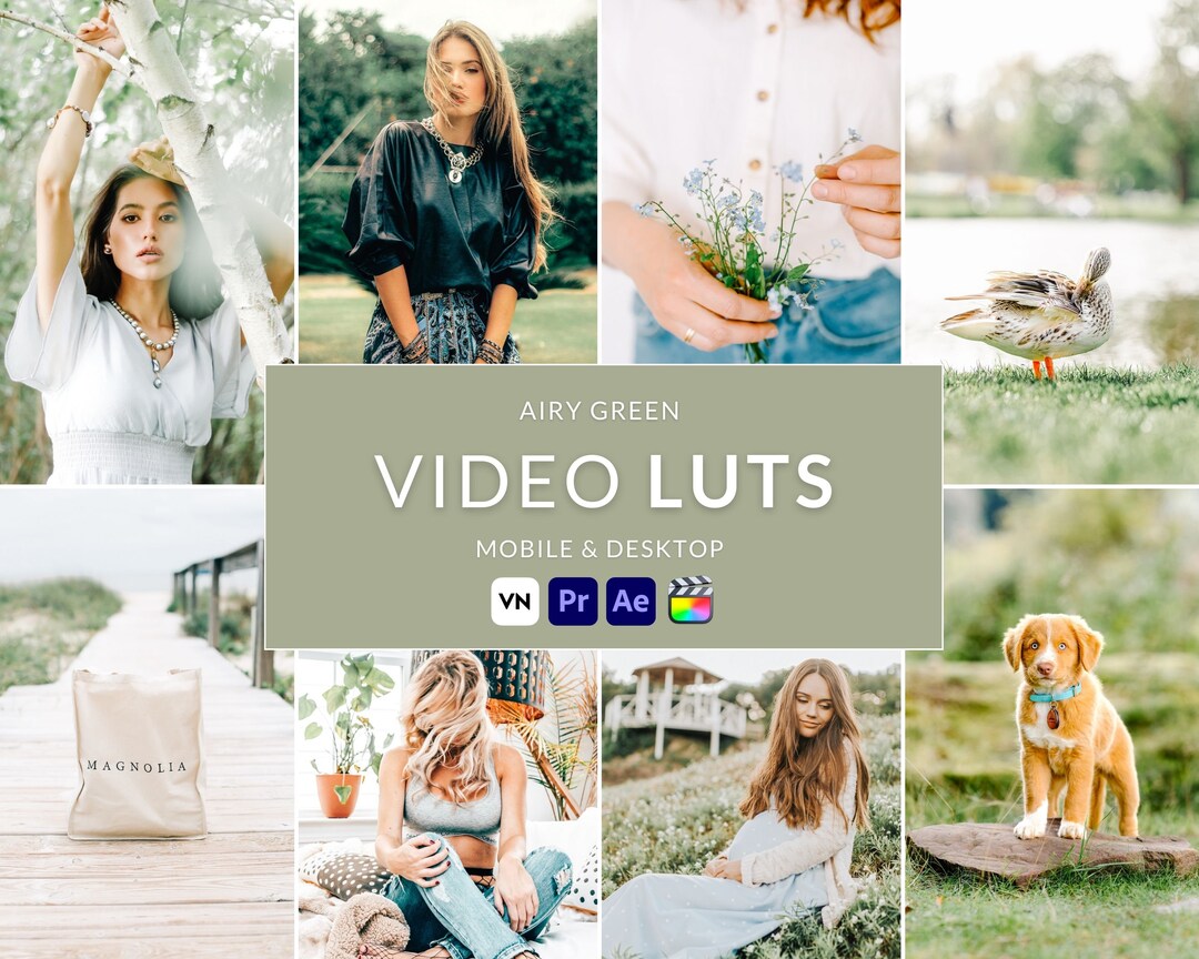 Airy Green Video Luts, Cinematic Film Presets (digital Download) - Etsy