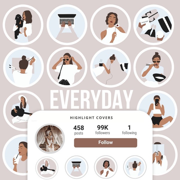 Instagram Highlight Icons - Etsy
