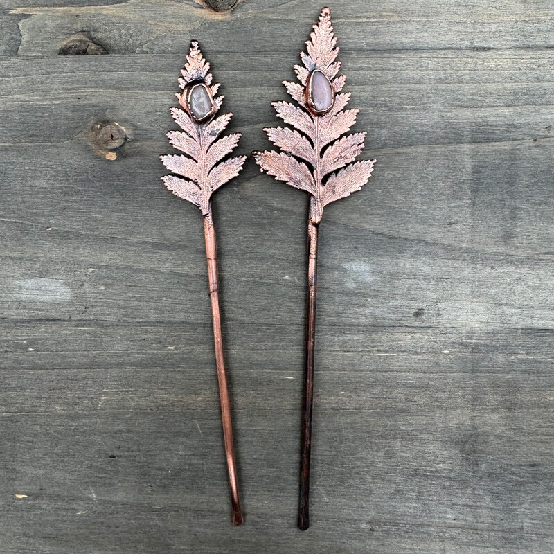 Fern Leaf Hair Pins - Etsy