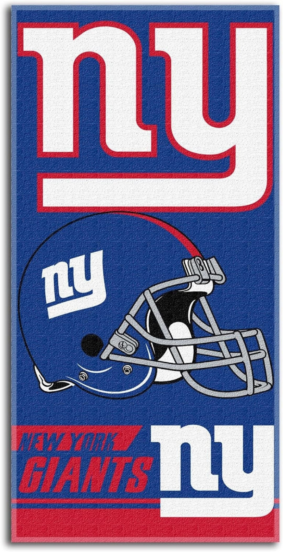 New York Giants Beach Towel - NFL Official Merchandise - 30" X 60" - Etsy