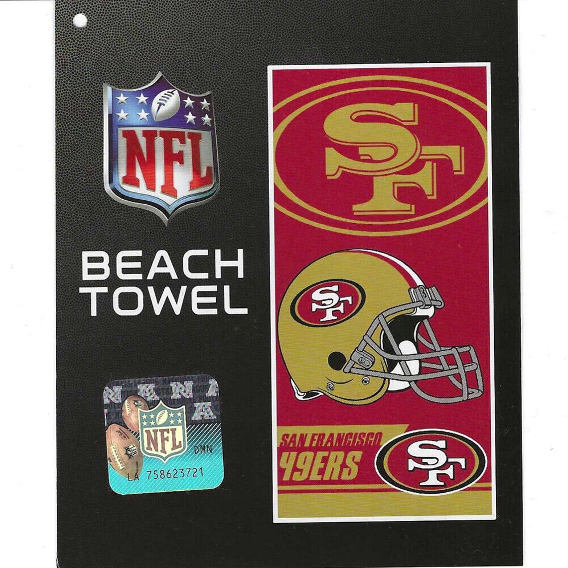 San Francisco 49ers Beach Towel - 49ers Pool Towel - NFL Football - Etsy