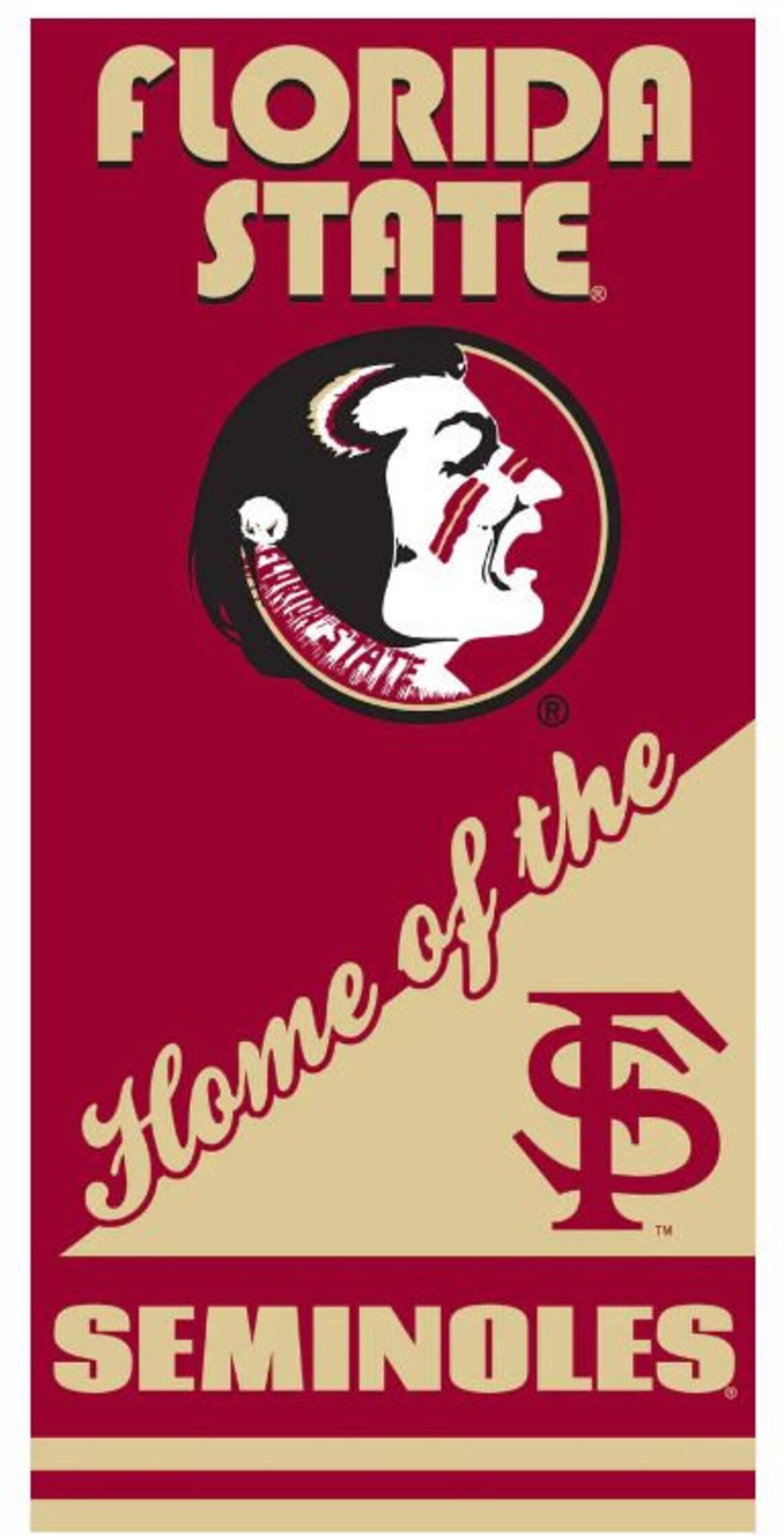 Florida State University (FSU) Seminoles Beach Towel - Official College ...