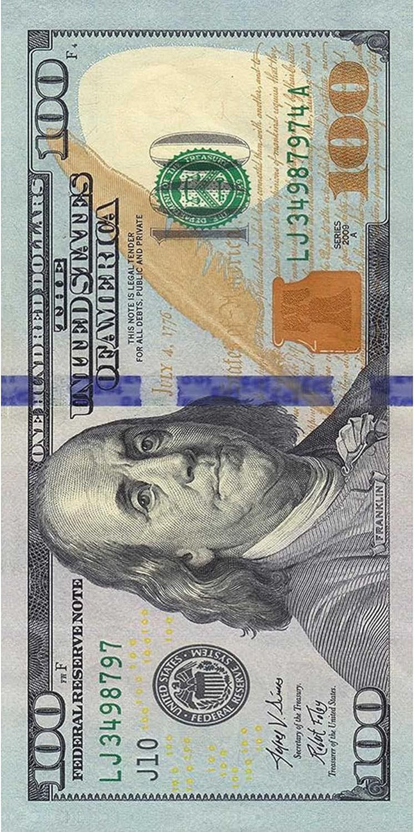 100 Dollar Bill Beach Towel - Novelty Money Design - 30" X 60" - Soft ...