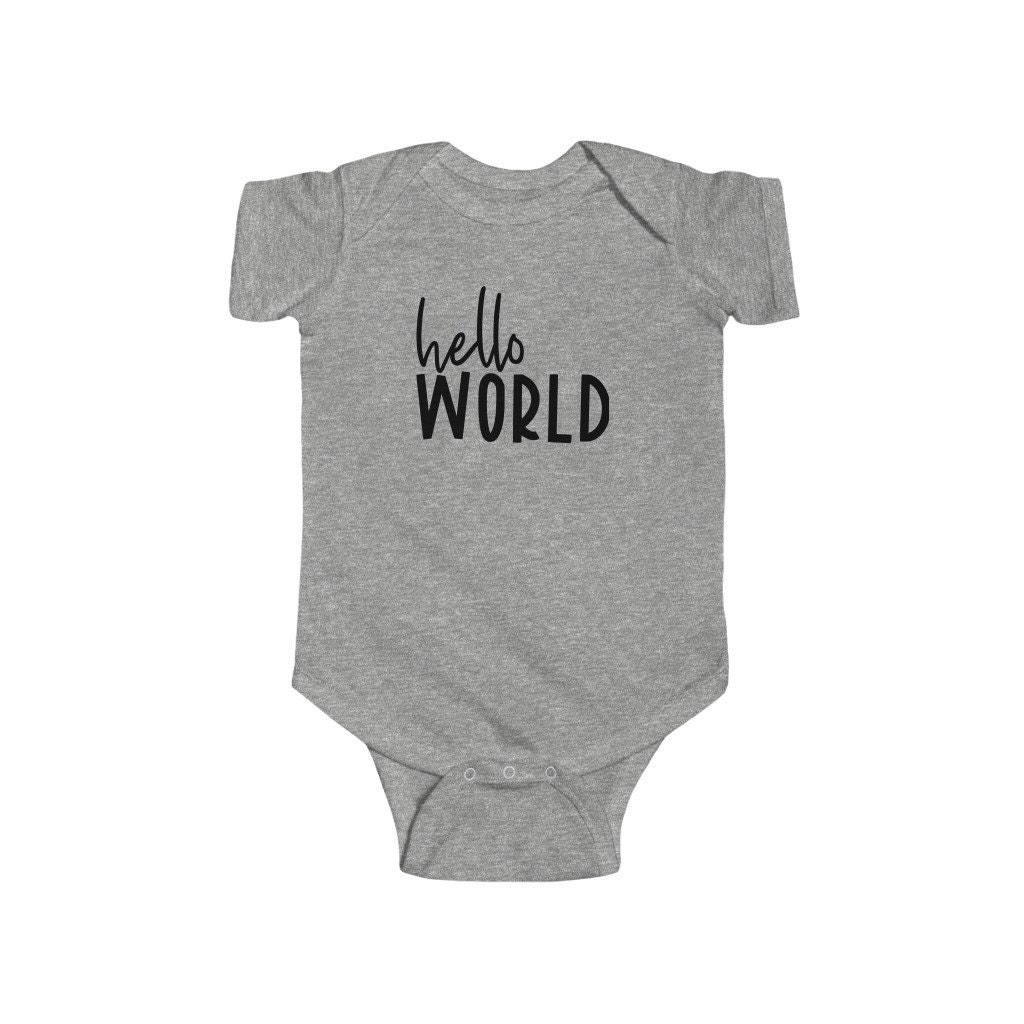 Hello World Baby Outfit Perfect Baby Shower Gift Available - Etsy UK