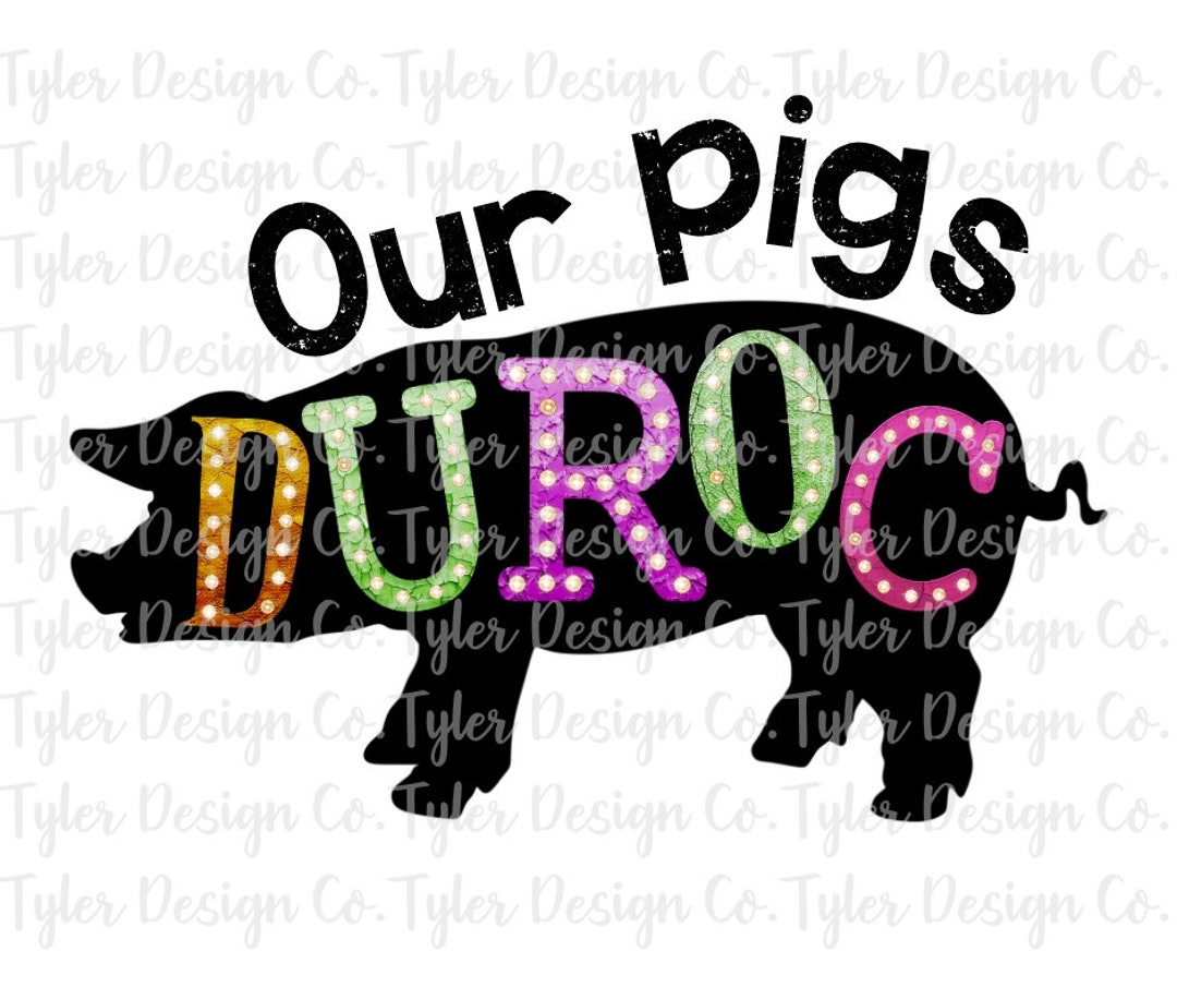 Our Pigs Duroc - Do Rock, Sublimation, Ag Lifelivestock Judging Team ...