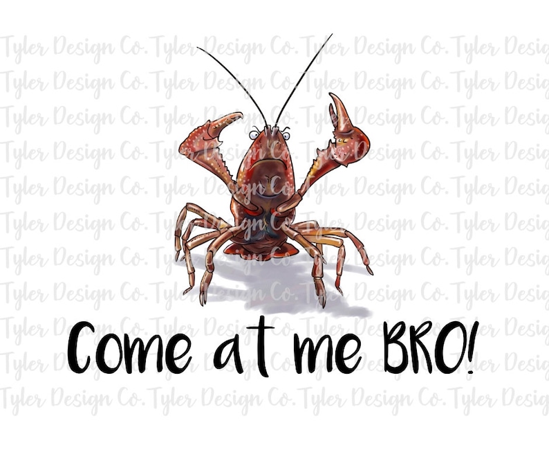 Come at Me Bro Funny Crawfish Crayfish Sublimation Crawfish - Etsy