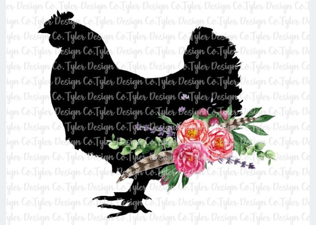 Show Broiler Roaster Flowers & Feather Sublimation Ag - Etsy