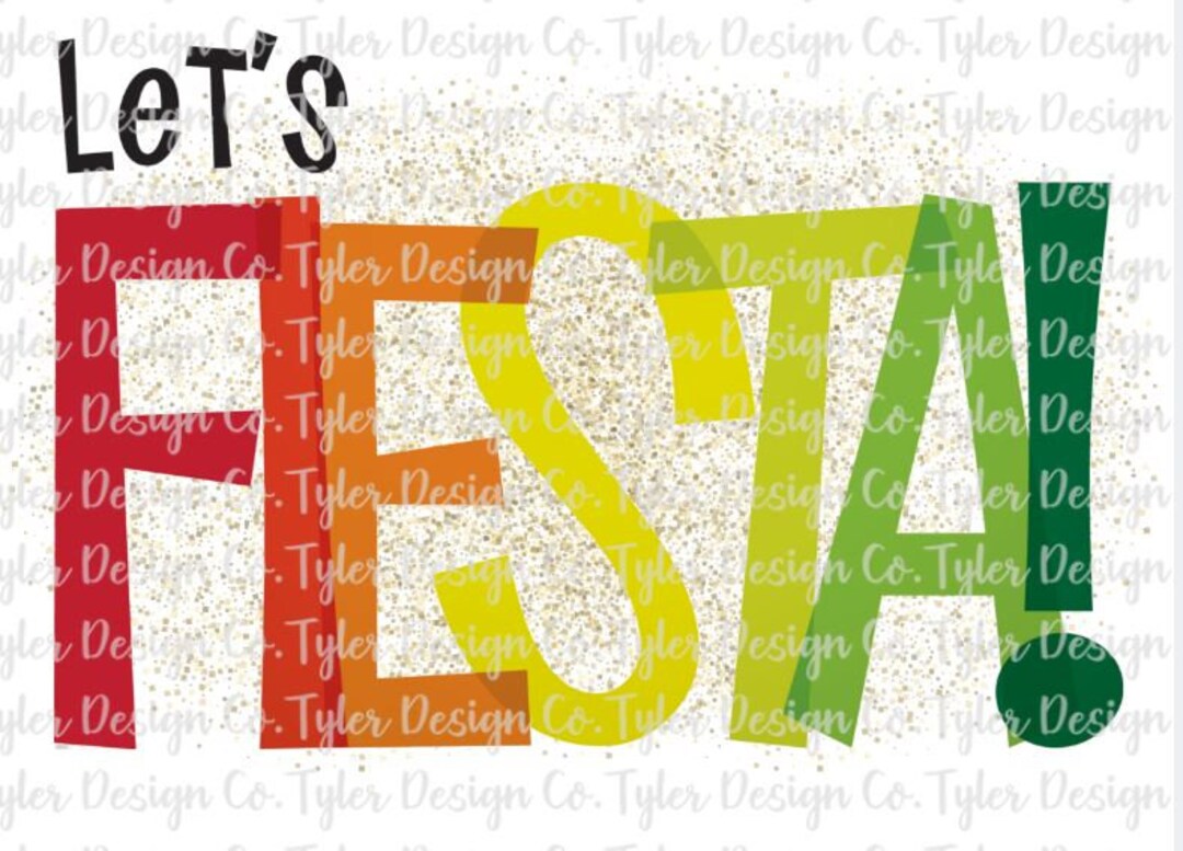Let's FIESTA!, Sublimation Clip Art, Digital Design Download, Party ...