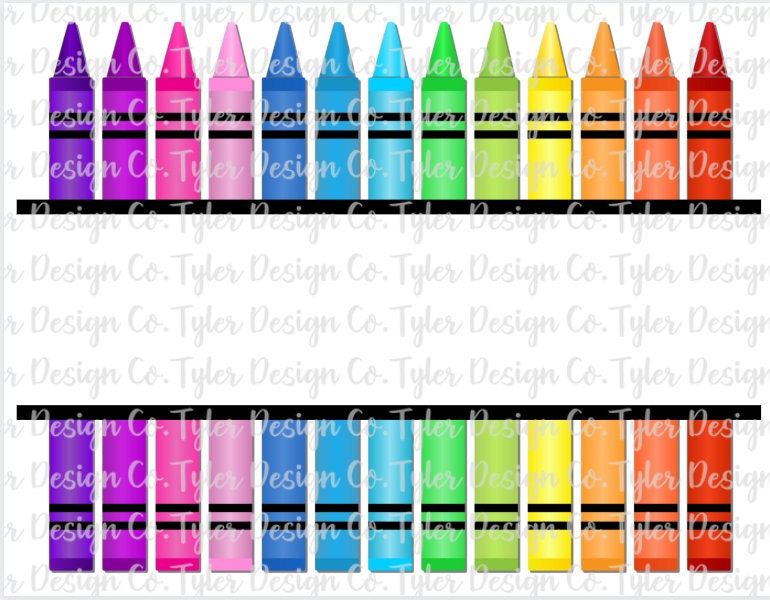 Crayon Name Template: Teacher Classroom Digital Design (PNG File) - Etsy