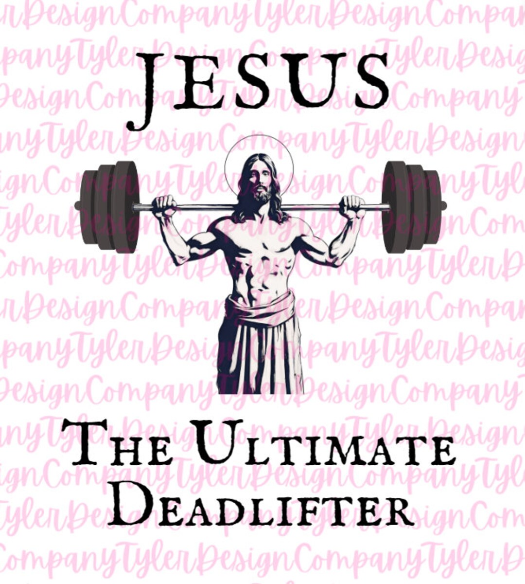 Jesus, the Ultimate Deadlifter, Funny, Christian Church Easter Design ...