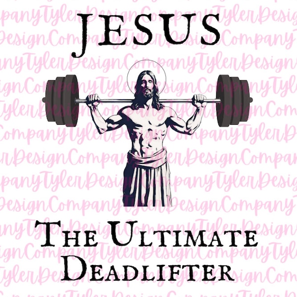 Jesus Lifting Weights Svg - Etsy