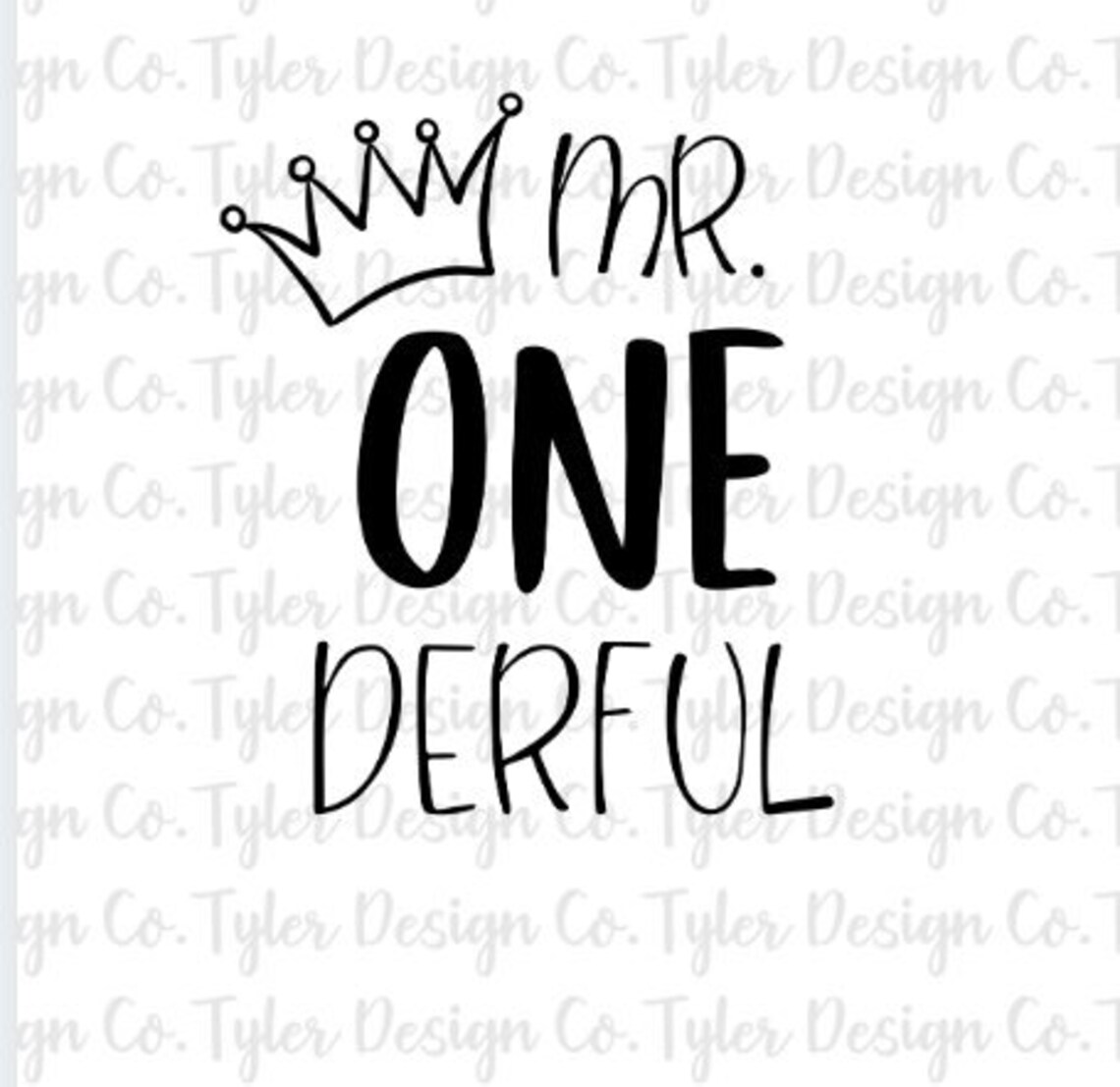 Mr ONE Derful V2 First Birthday Cake Smash Shirt Design Mr. - Etsy