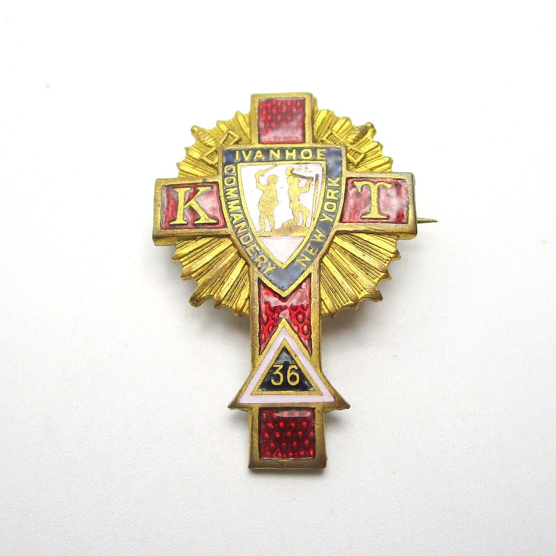 Knights Templar Lapel Pin - Dandtbarnfinds - Etsy