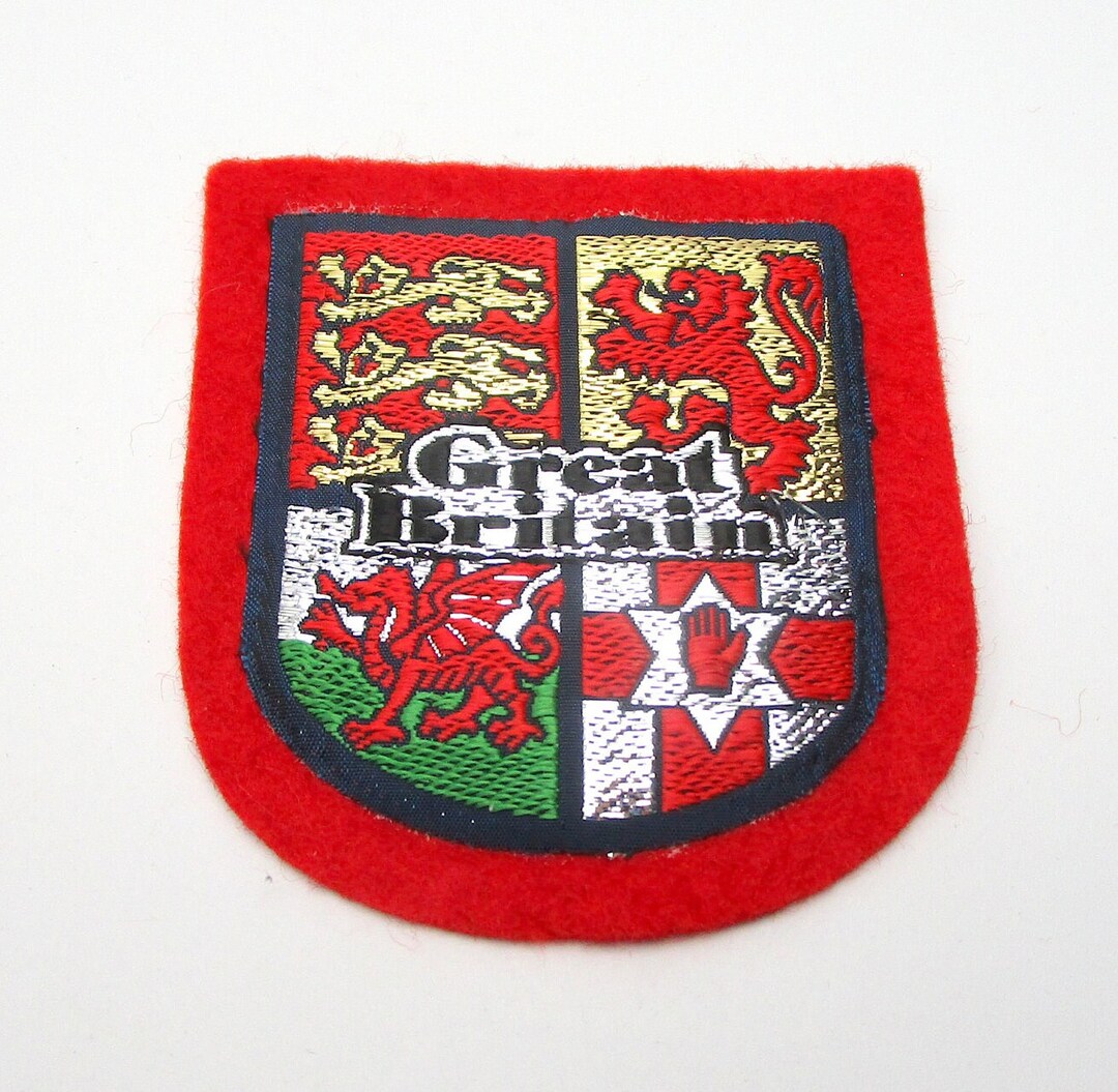 Vintage Great Britain Patch - Dandtbarnfinds - Etsy