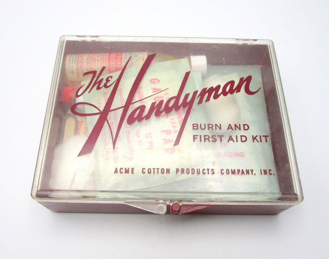Handyman Burn and First Aid Kit - Dandtbarnfinds - Etsy