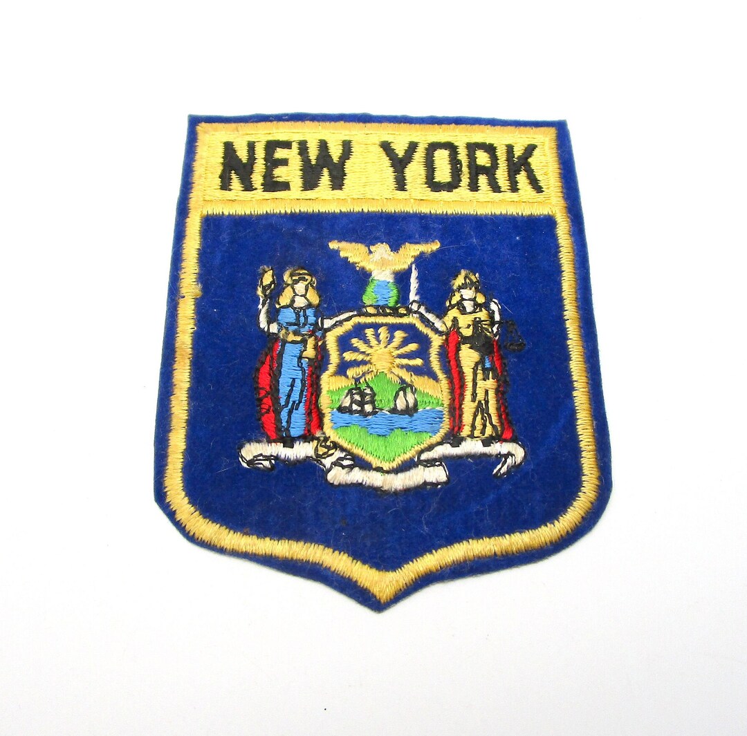Vintage New York State Seal Patch - Dandtbarnfinds - Etsy