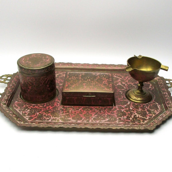 Antique Smoking Set - Etsy