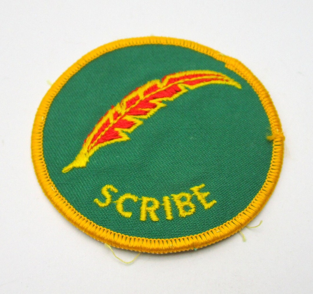 Boy Scout Patch - Scribe - Dandtbarnfinds - Etsy
