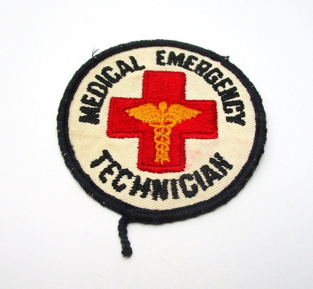 Vintage Medical Emergency Technician Patch Dandtbarnfinds - Etsy