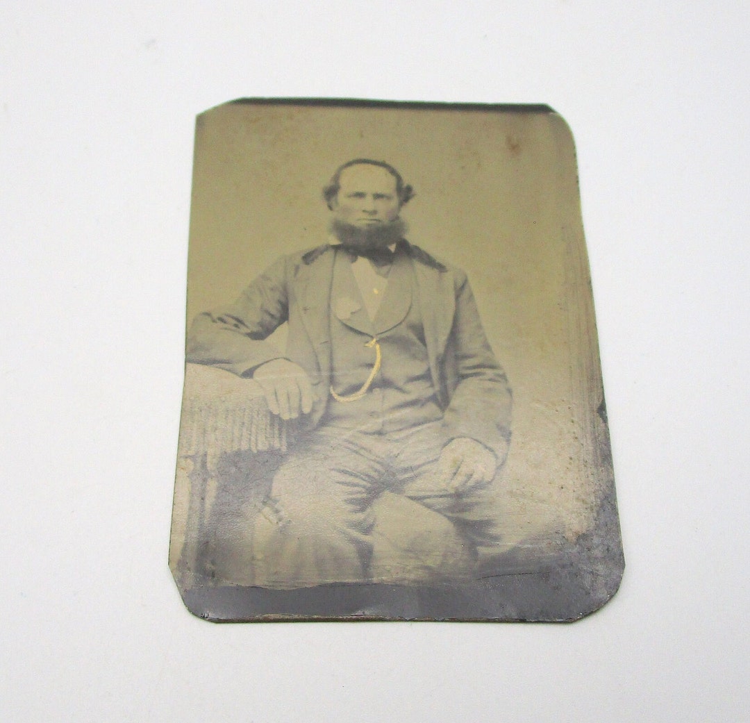 Antique Tin Type Photograph Dandtbarnfinds - Etsy
