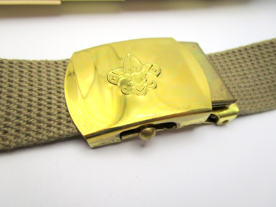 Boy Scout Belt With Achievement Awards - Dandtbarnfinds - Etsy