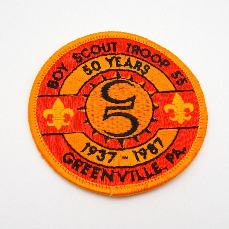 Boy Scout Patch - Troop 55 - Dandtbarnfinds - Etsy