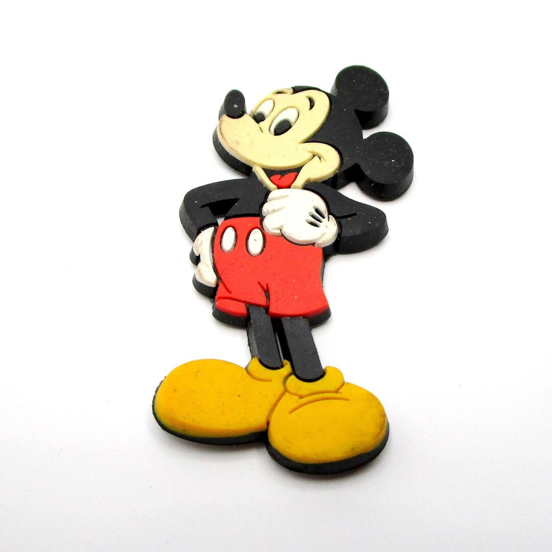 Vintage Mickey Mouse Refrigerator Magnet - Dandtbarnfinds - Etsy