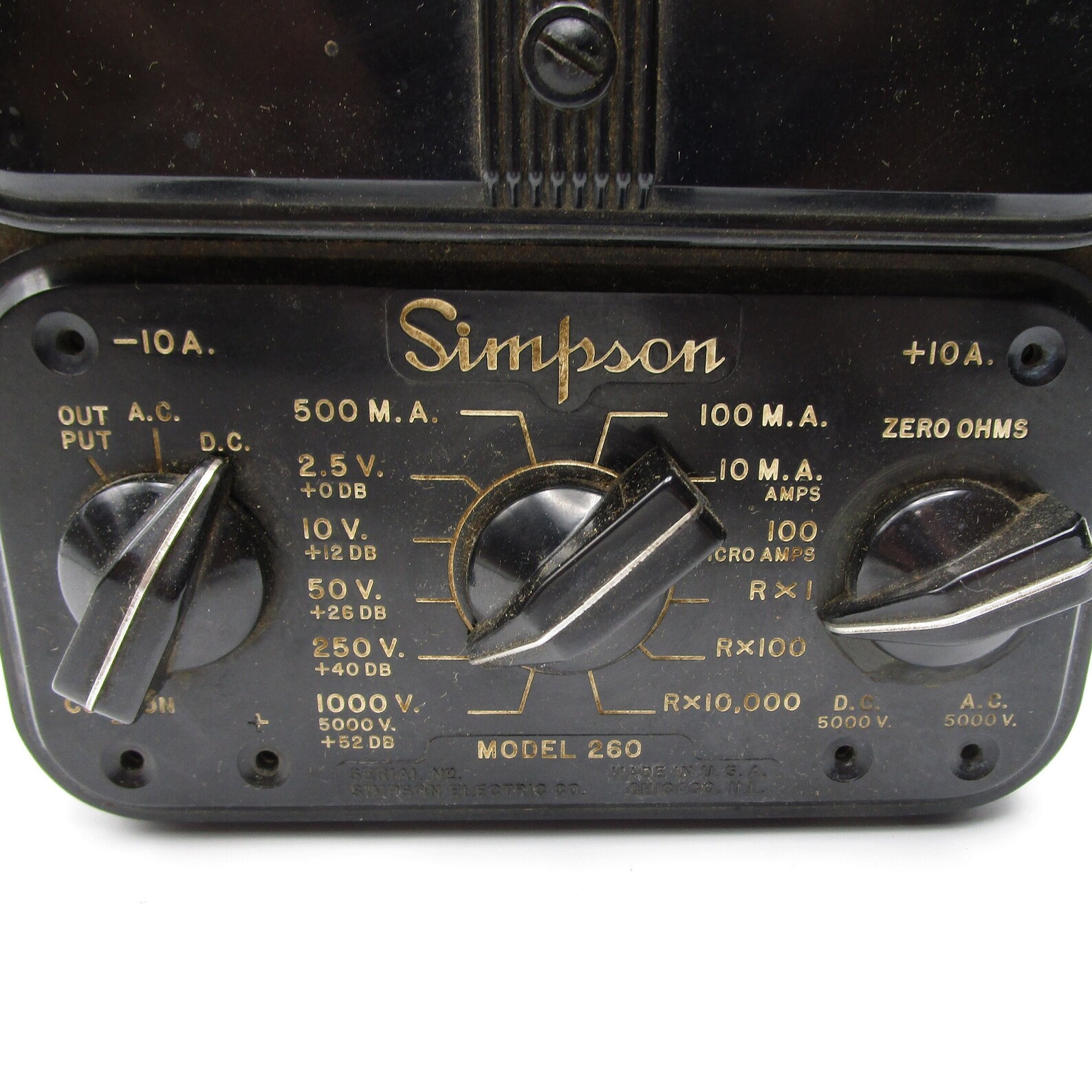 Simpson Model 260 Volt OHM Milliammeter Dandtbarnfinds - Etsy