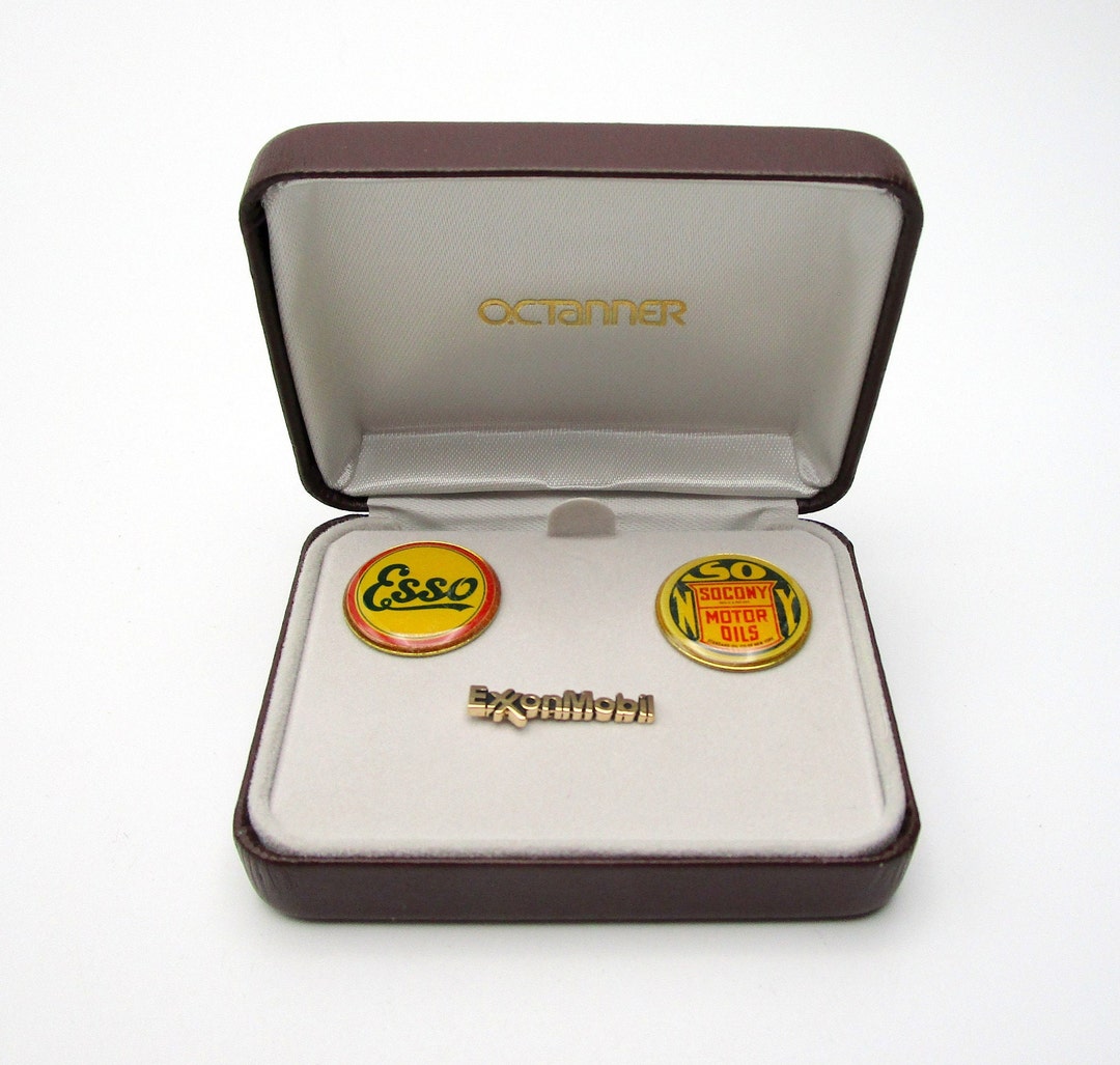 Esso Socony Exxon Mobil 100th Anniversary Pin Set - Dandtbarnfinds - Etsy