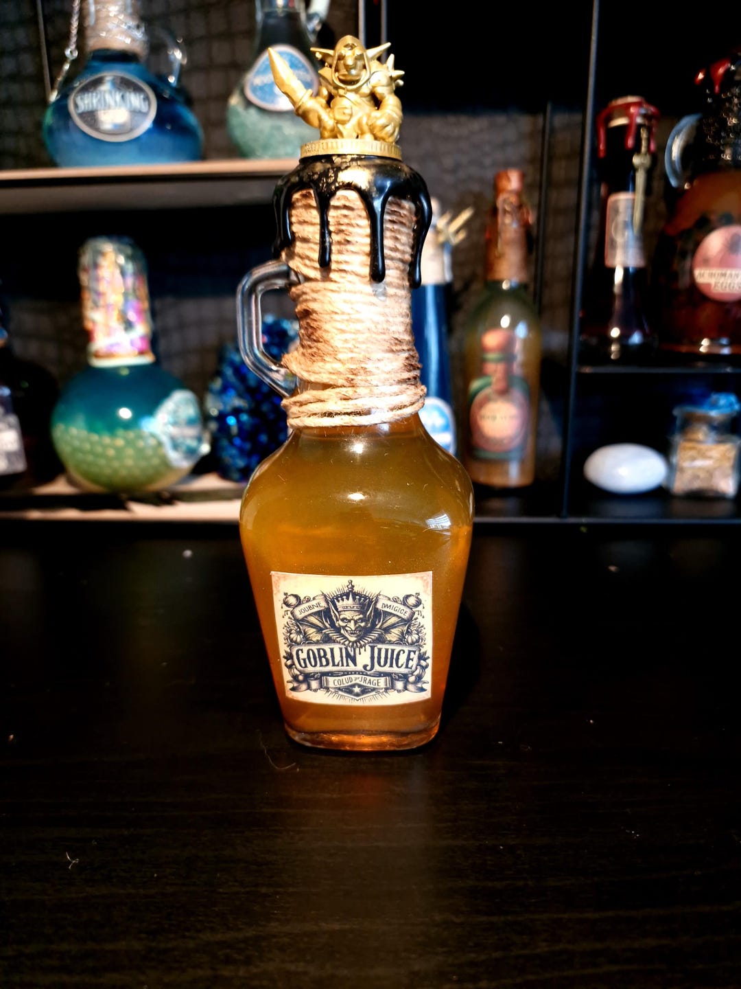 Decorative Potion Bottle GOBLIN JUICE Magic Color Changing Brew Dnd - Etsy