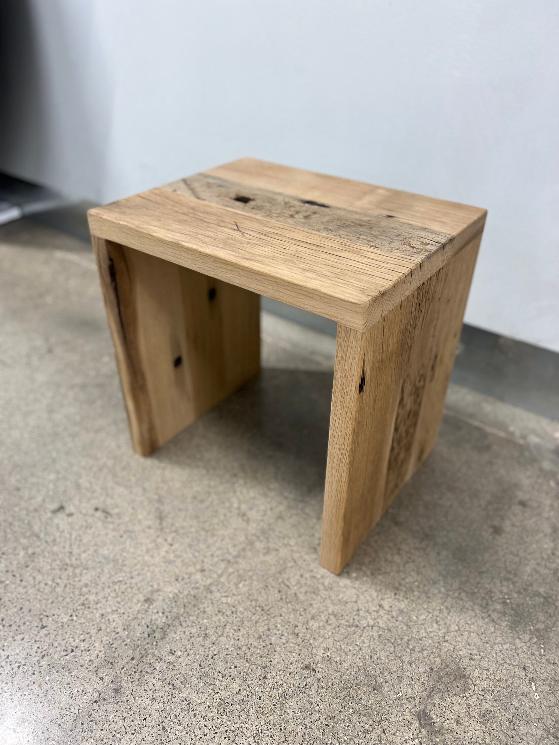Reclaimed Wood Side Table the Perkins - Etsy