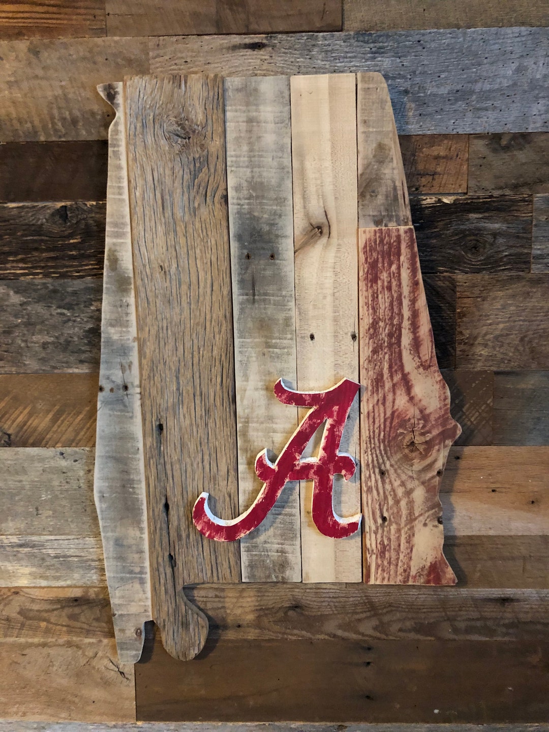 University of Alabama State Sign - Etsy