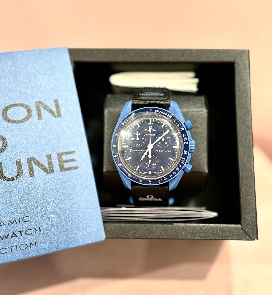 Omega X Swatch Moonswatch Mission to Neptune - Etsy