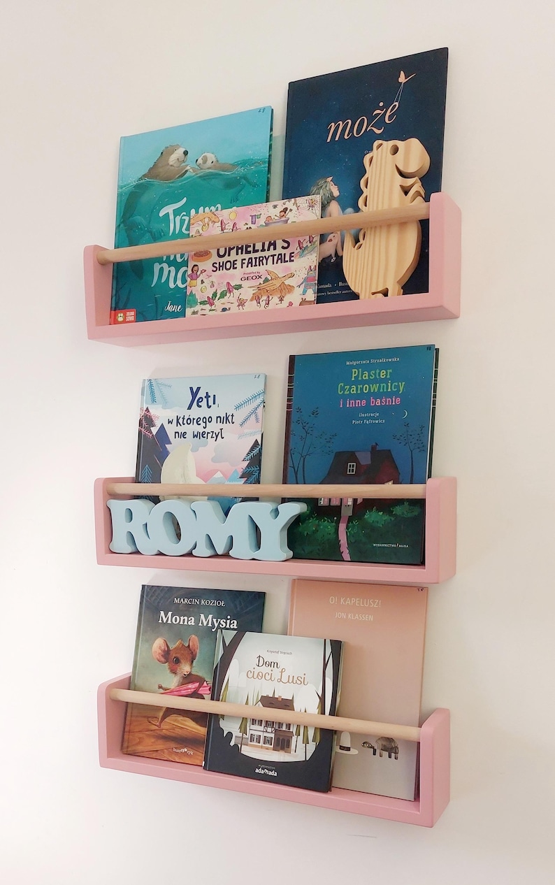 Children's Bookshelf Bookcase Bücherregal Wall Book Shelf Montessori ...
