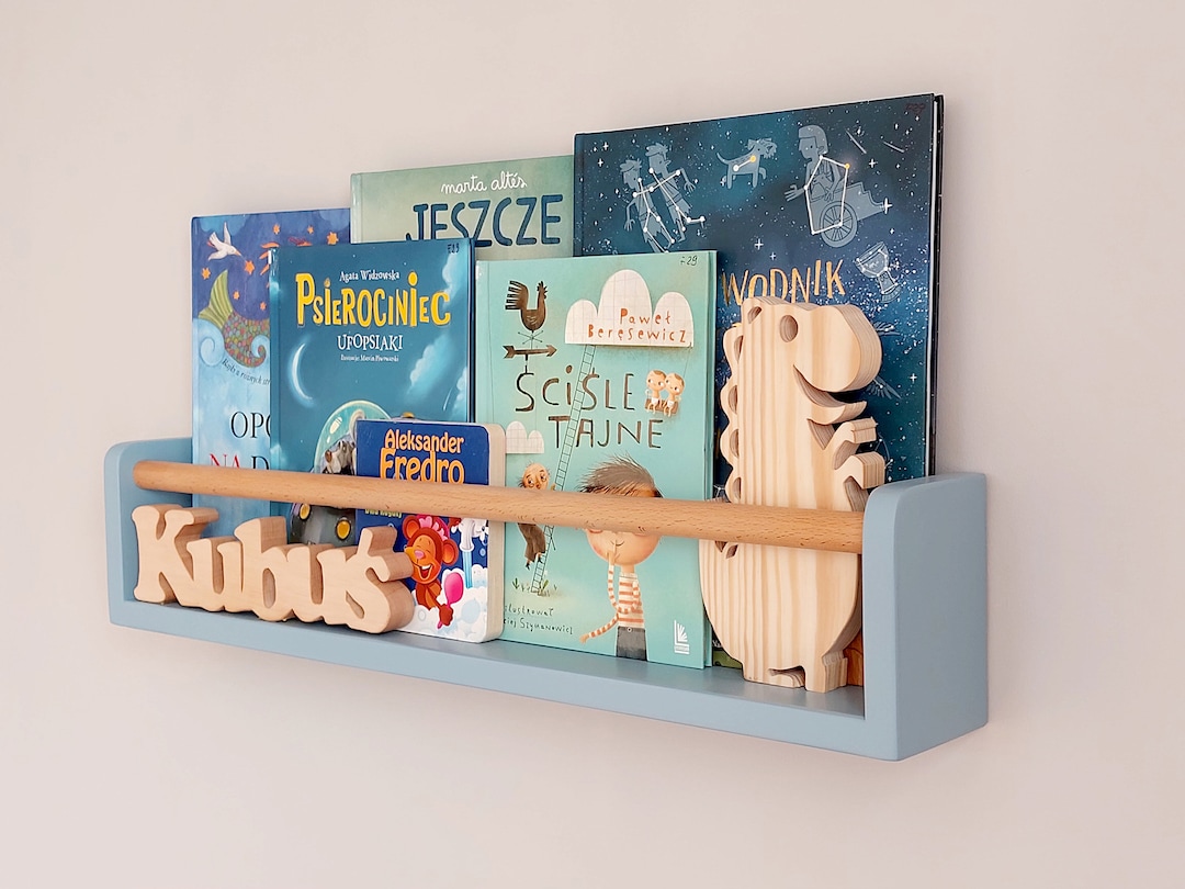 Children's Bookshelf Bookcase Bücherregal Wall Book Shelf Montessori ...