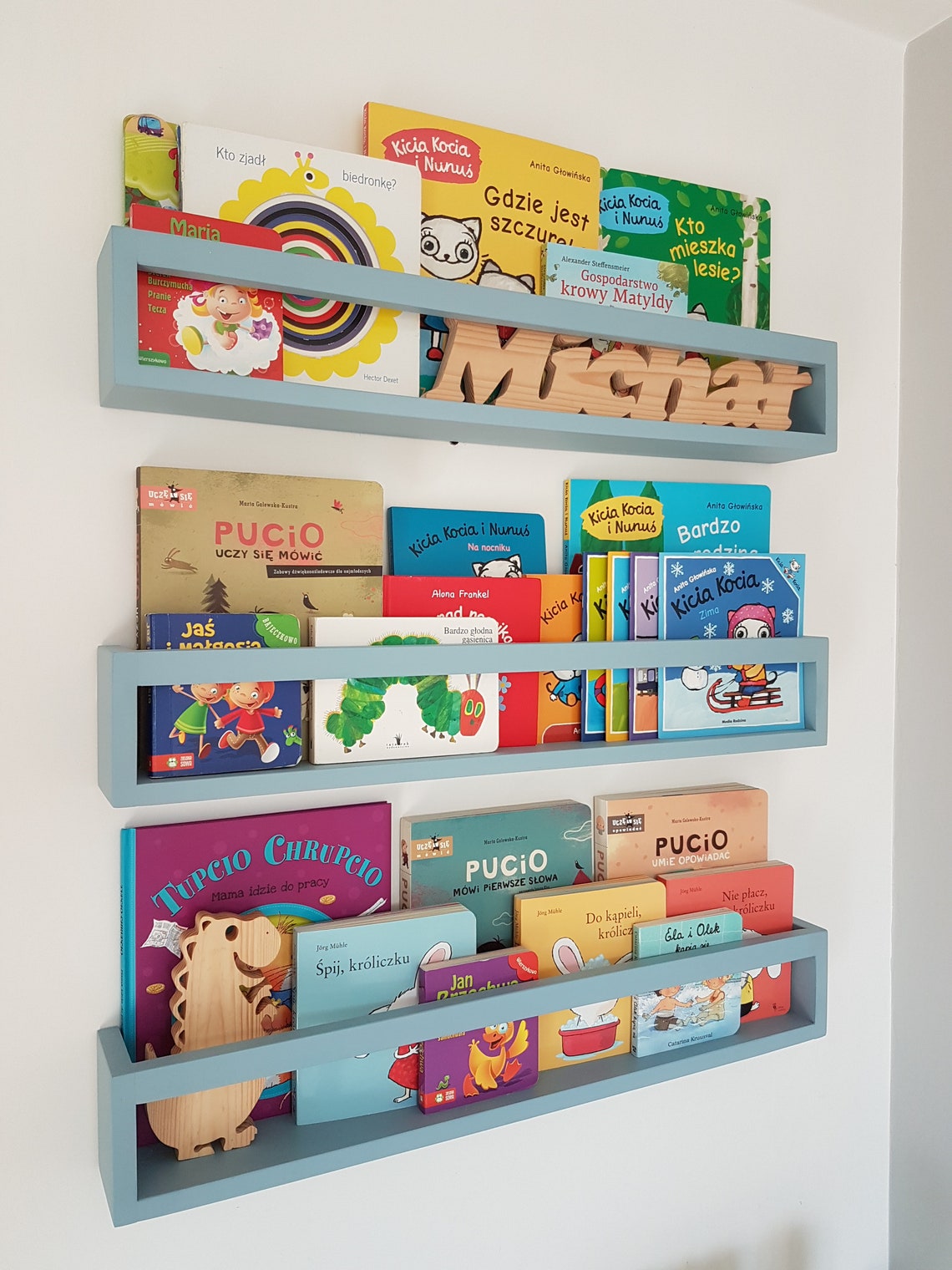 Children's bookshelf bookcase Wall book shelf | Etsy