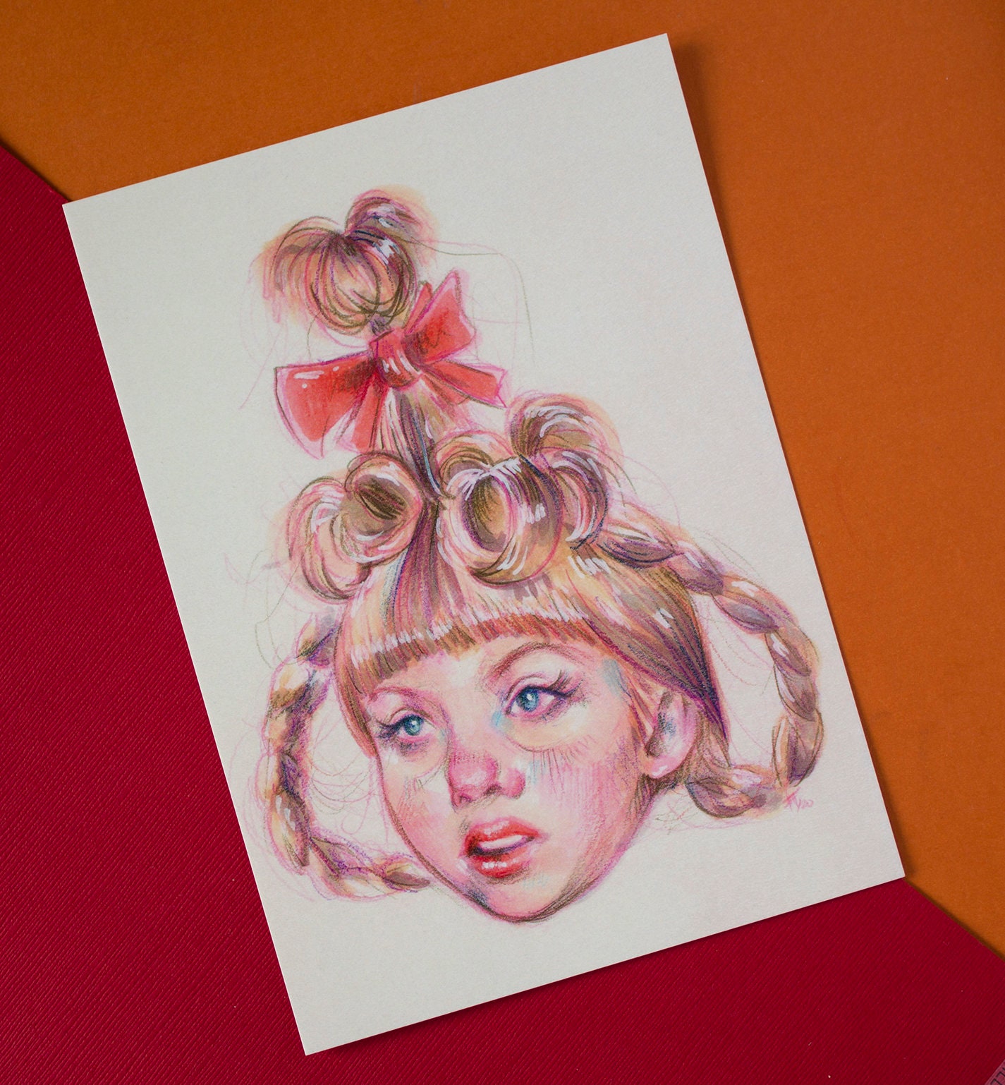 Cindy Lou Who Art Print | 5 X 7 | the Grinch Who Stole Christmas - Etsy