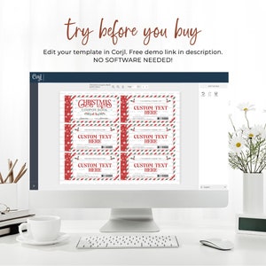 Christmas Coupon Book EDITABLE, Printable Coupon Book Template, Custom ...