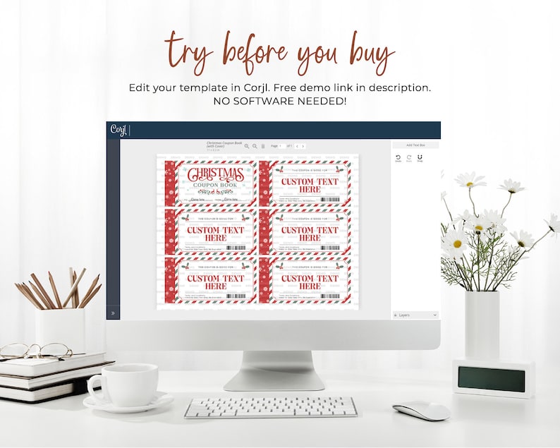 Christmas Coupon Book EDITABLE Printable Coupon Book - Etsy