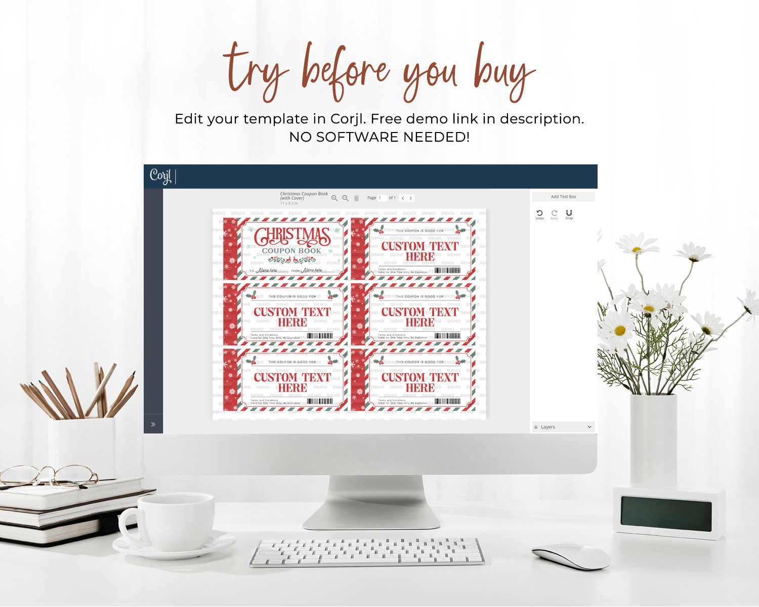 Christmas Coupon Book EDITABLE Printable Coupon Book - Etsy