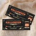 Halloween Event Ticket EDITABLE, Printable Party Ticket Template, Admit ...