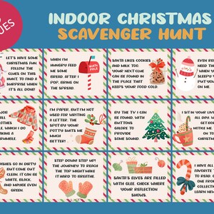 Indoor Christmas Scavenger Hunt for Kids Christmas Elf Kit - Etsy