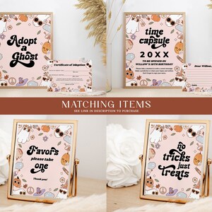 Adopt a Ghost Sign and Certificate, Printable Halloween Ghost Party ...