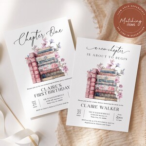 Storybook Cupcake Toppers EDITABLE, Coquette Book Themed Cupcake Topper ...