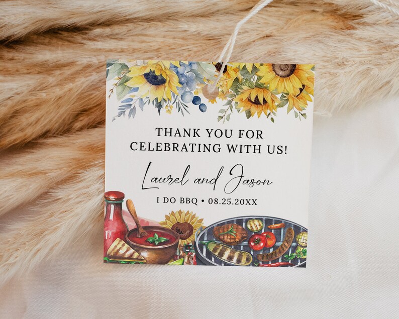I Do BBQ Favor Tags EDITABLE, Bbq Couple Shower Thank You Labels ...